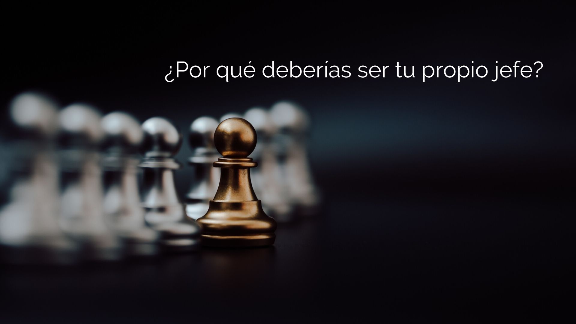 ¿Por qué deberías ser tu propio jefe? | EUDE Business School