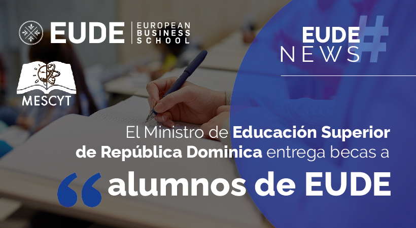 El MESCyT de República Dominica entrega becas a alumnos de EUDE